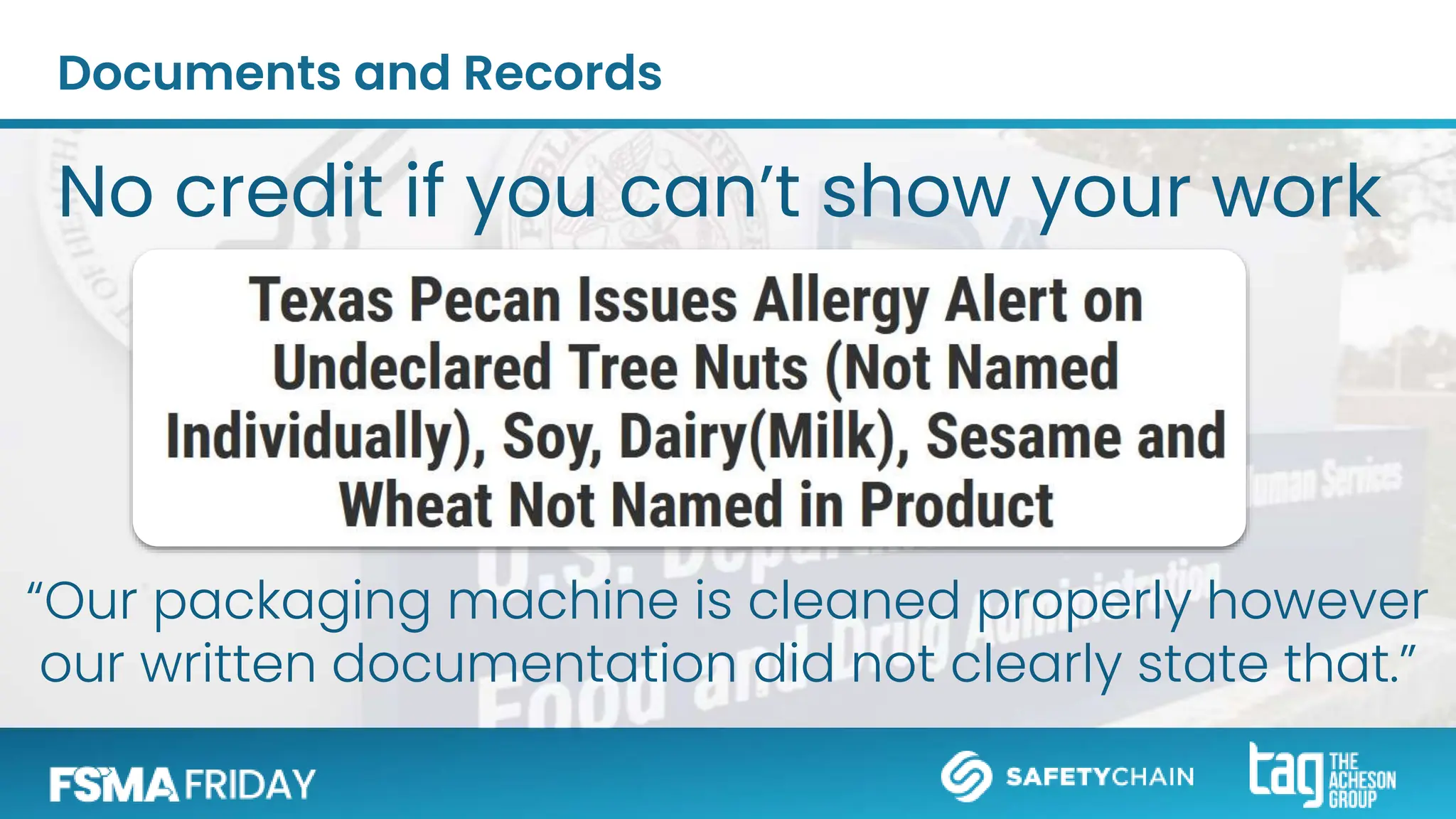 The Pillars of Allergen Recall Prevention | PPT