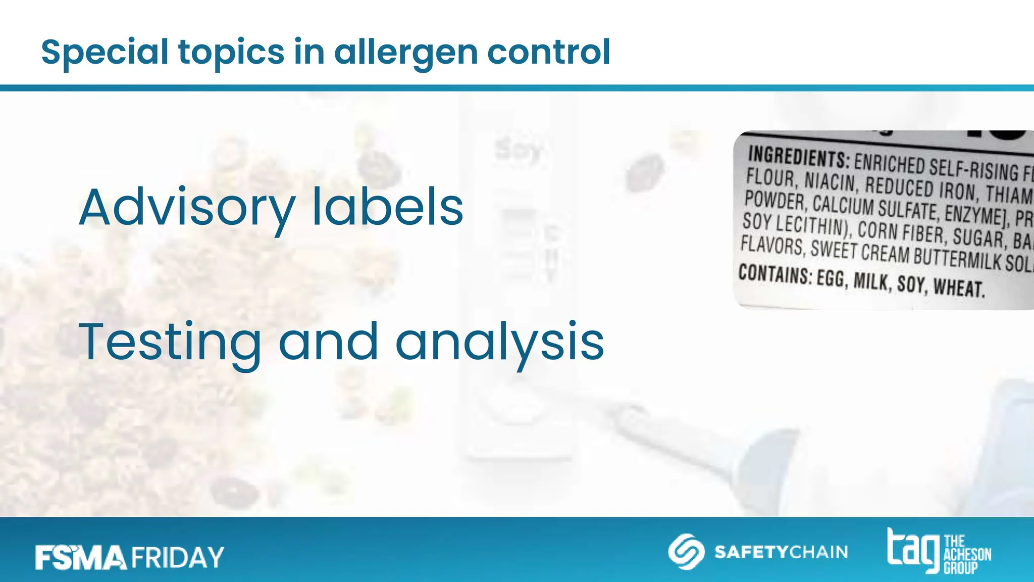 The Pillars of Allergen Recall Prevention | PPT