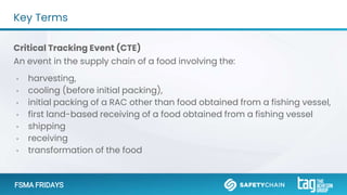 The Finalized FDA Food Traceability Rule: What It Means for Your ...