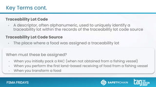 The Finalized FDA Food Traceability Rule: What It Means for Your ...