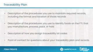 The Finalized FDA Food Traceability Rule: What It Means for Your ...