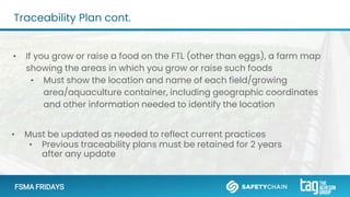 The Finalized FDA Food Traceability Rule: What It Means for Your ...