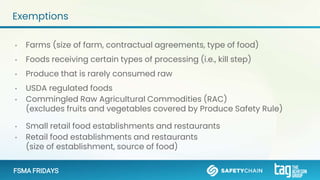 The Finalized FDA Food Traceability Rule: What It Means for Your ...