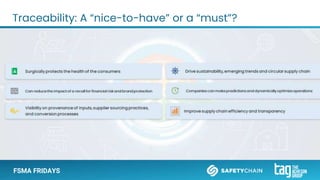 The Need-to-Haves, Nice-to-Haves, and Benefits of Supply Chain Traceability | PPT