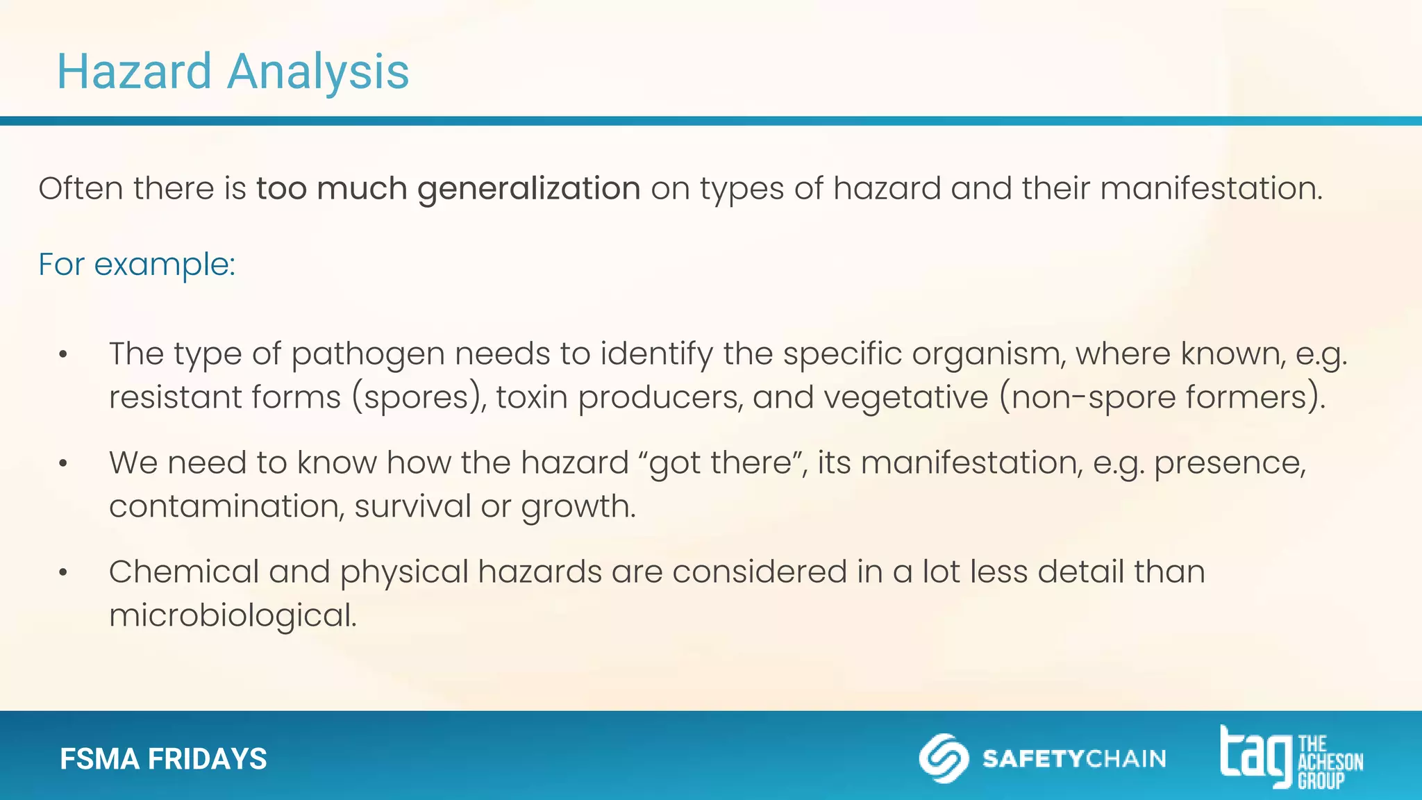 Elevating Food Safety:Tackling Hazards for a Stronger Food Safety ...