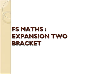 FS MATHS | PPT