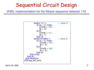 Fsm sequence detector | PDF