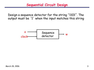 Fsm sequence detector | PDF