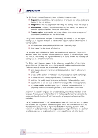 EAL Training resources for MFL teachers | PDF | Professional School ...