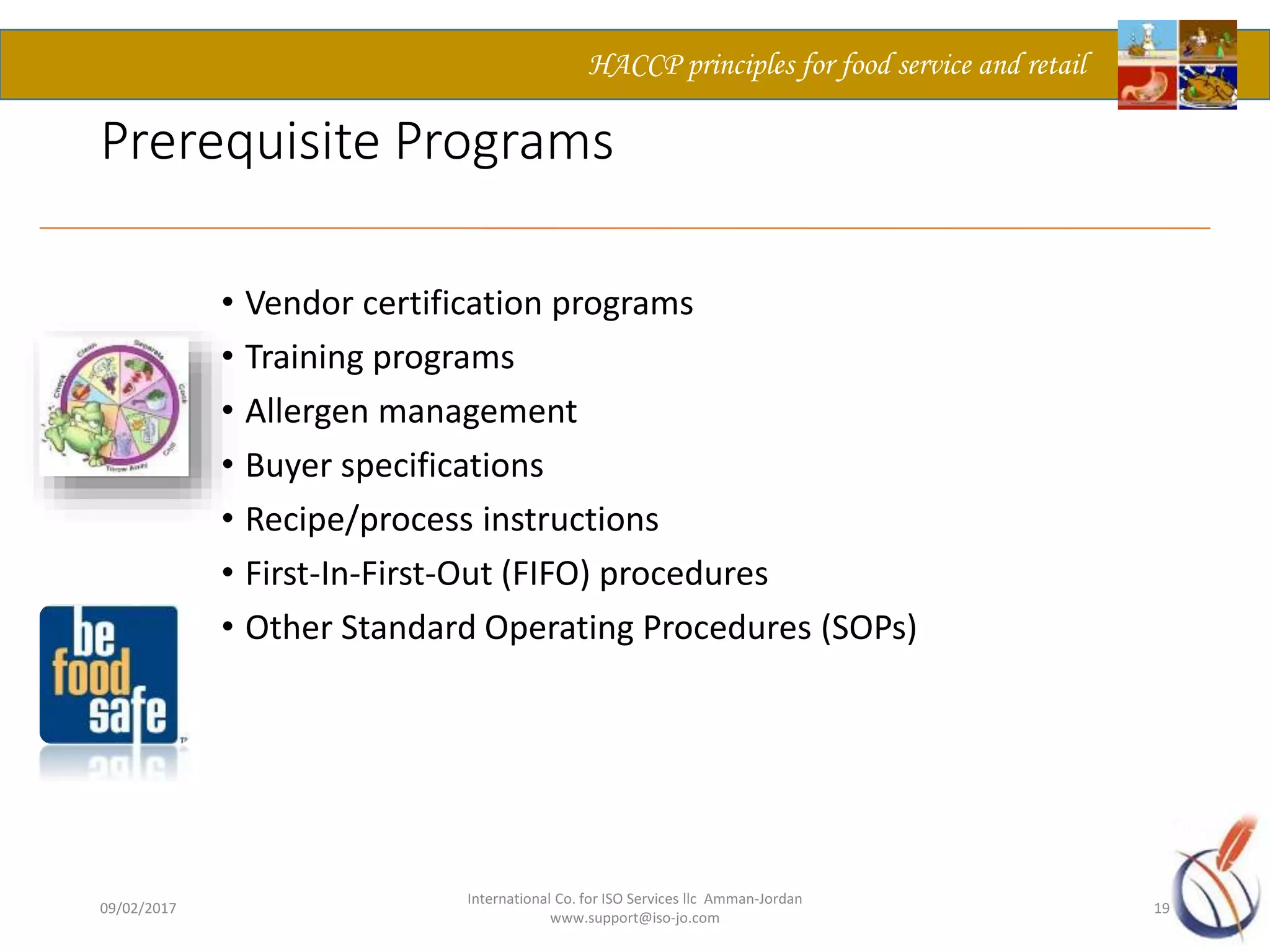 HACCP Principles for Operators in Food Services and Retail ...