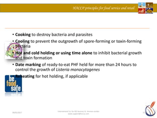 HACCP Principles for Operators in Food Services and Retail ...