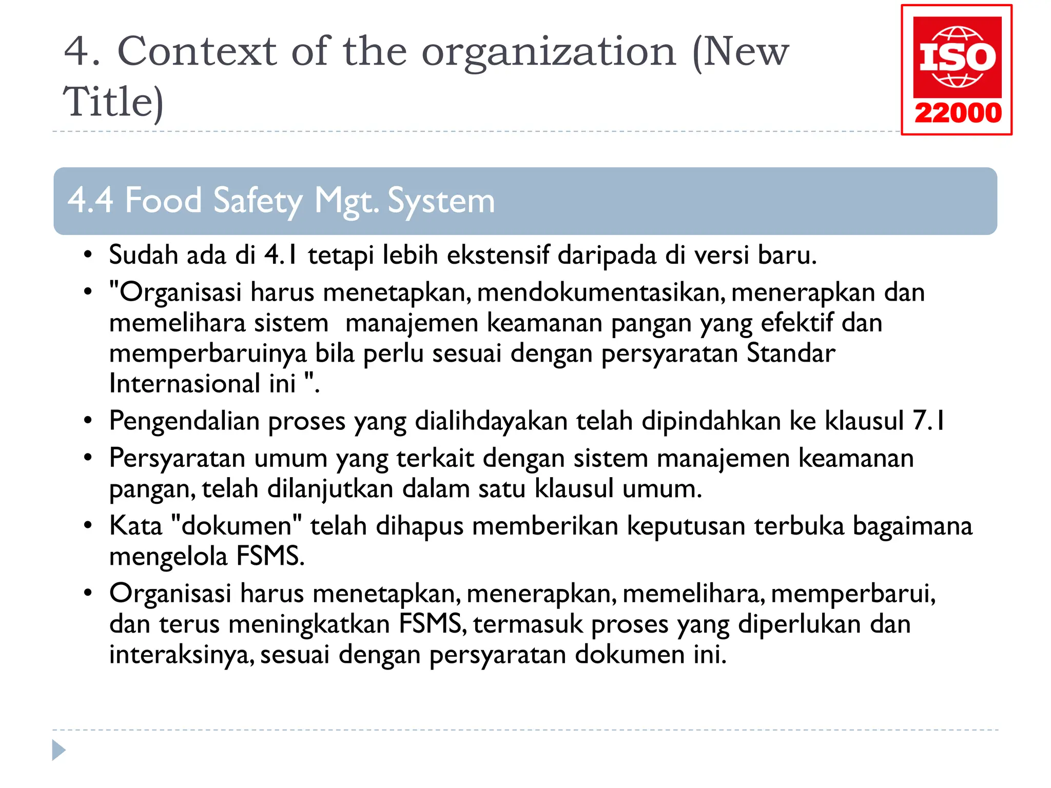 FSMS ISO 22000 2005 Vs 2018 kelebihan dan kekuranganya di industri pangan.pdf