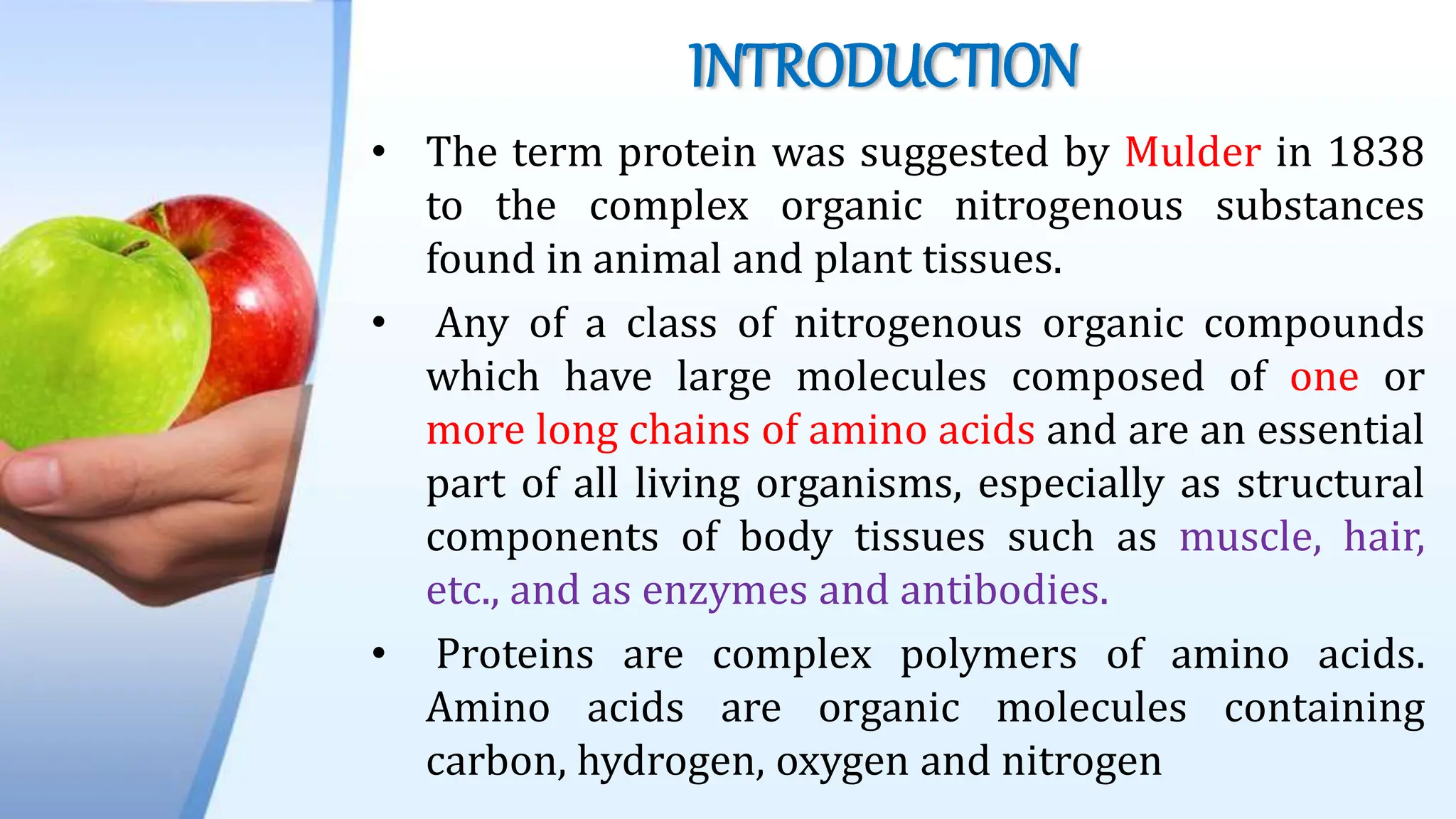 FSN 111-LEC 5 - PROTEIN-CLASSIFICATON, DIGESTION, SOURCES, REQUIREMENTS ...