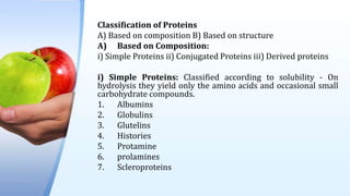 FSN 111-LEC 5 - PROTEIN-CLASSIFICATON, DIGESTION, SOURCES, REQUIREMENTS ...