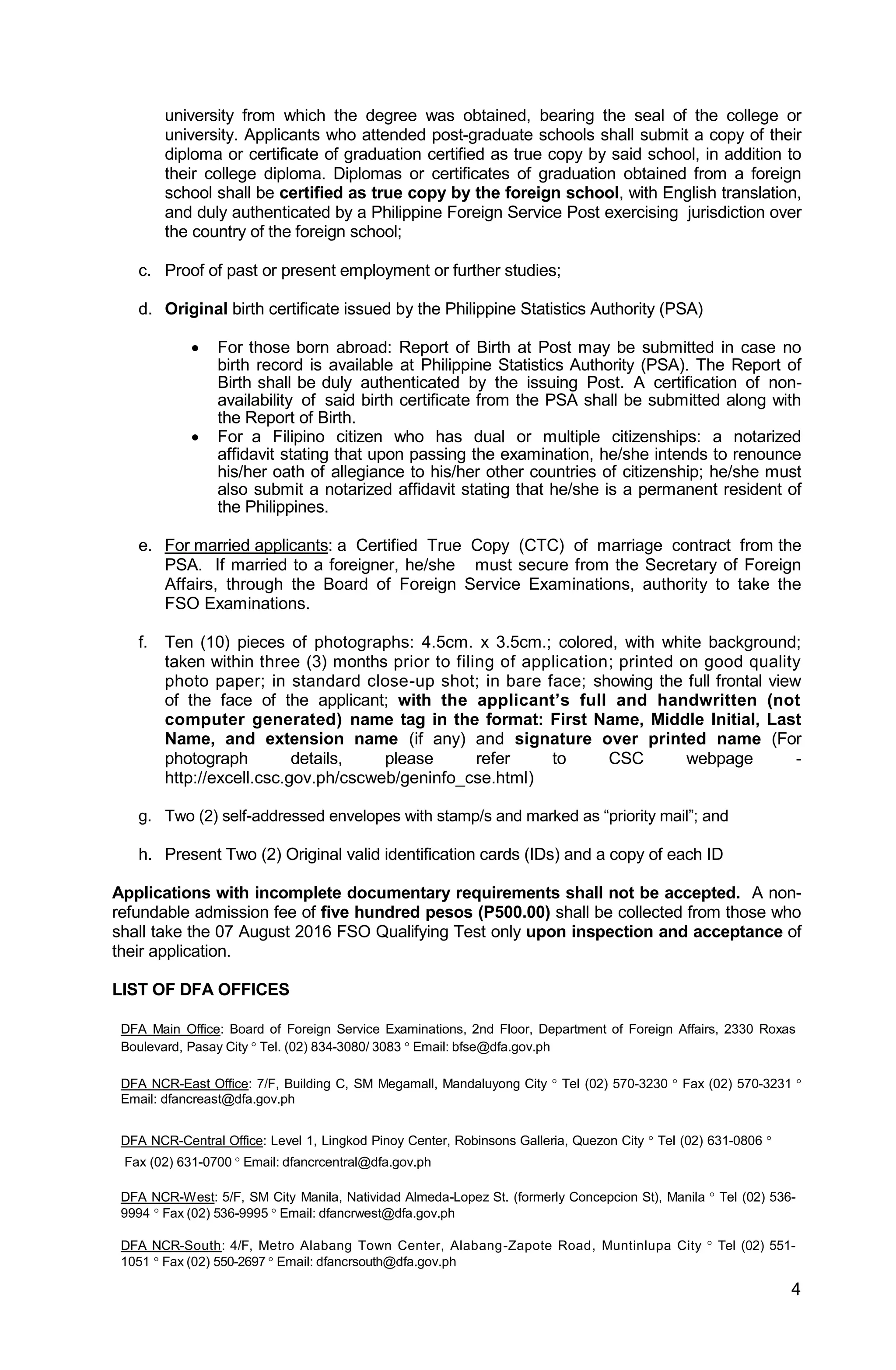 Fso announcement2016 | PDF