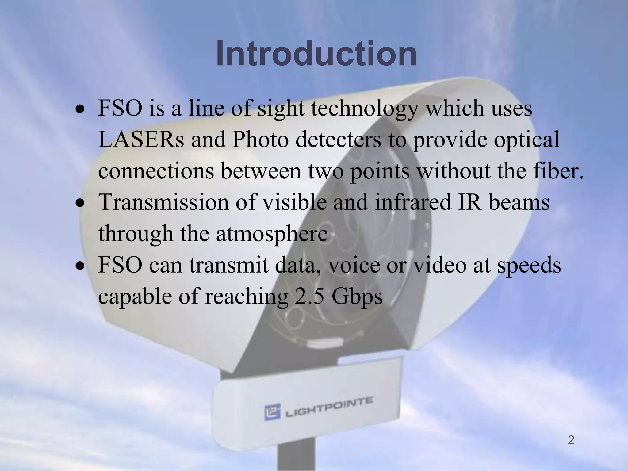 Fso free space optic | PPT