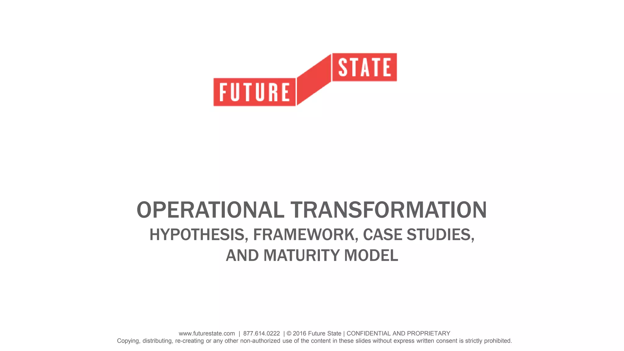 Future State Operational Transformation Framework | PPTX | Computer ...