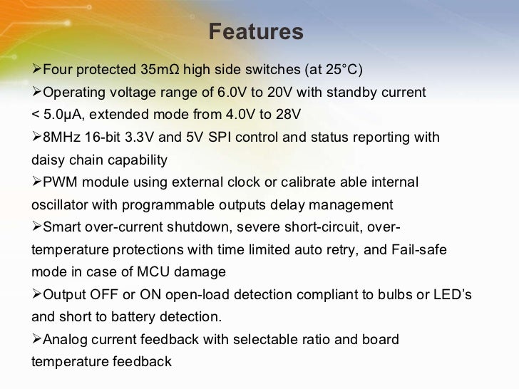 An Overview Study on Quad High Side Switch