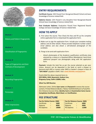 Fsp 102-fingerprint-science-identification-prospectus | PDF
