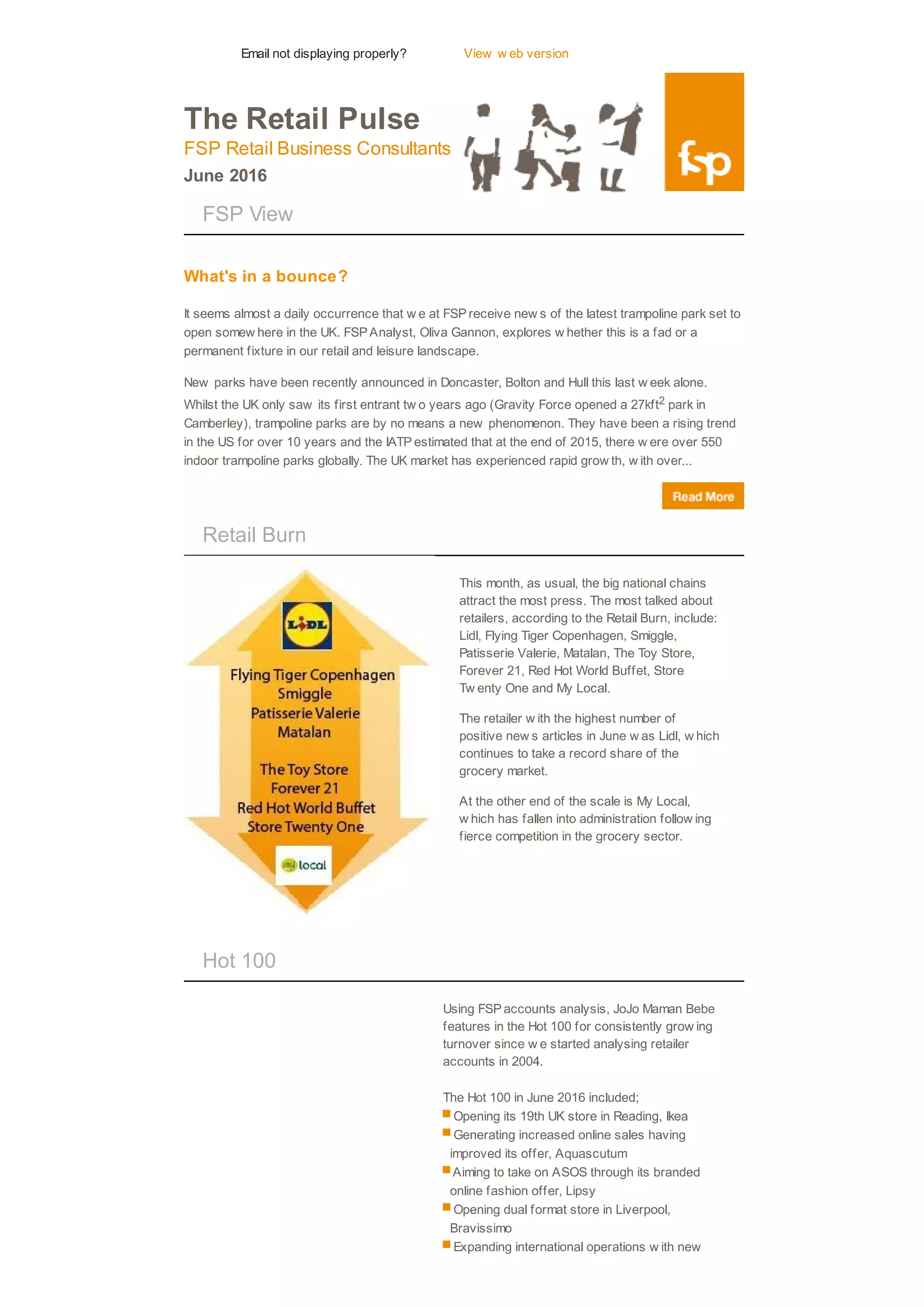 FSP - Retail Pulse July | PDF