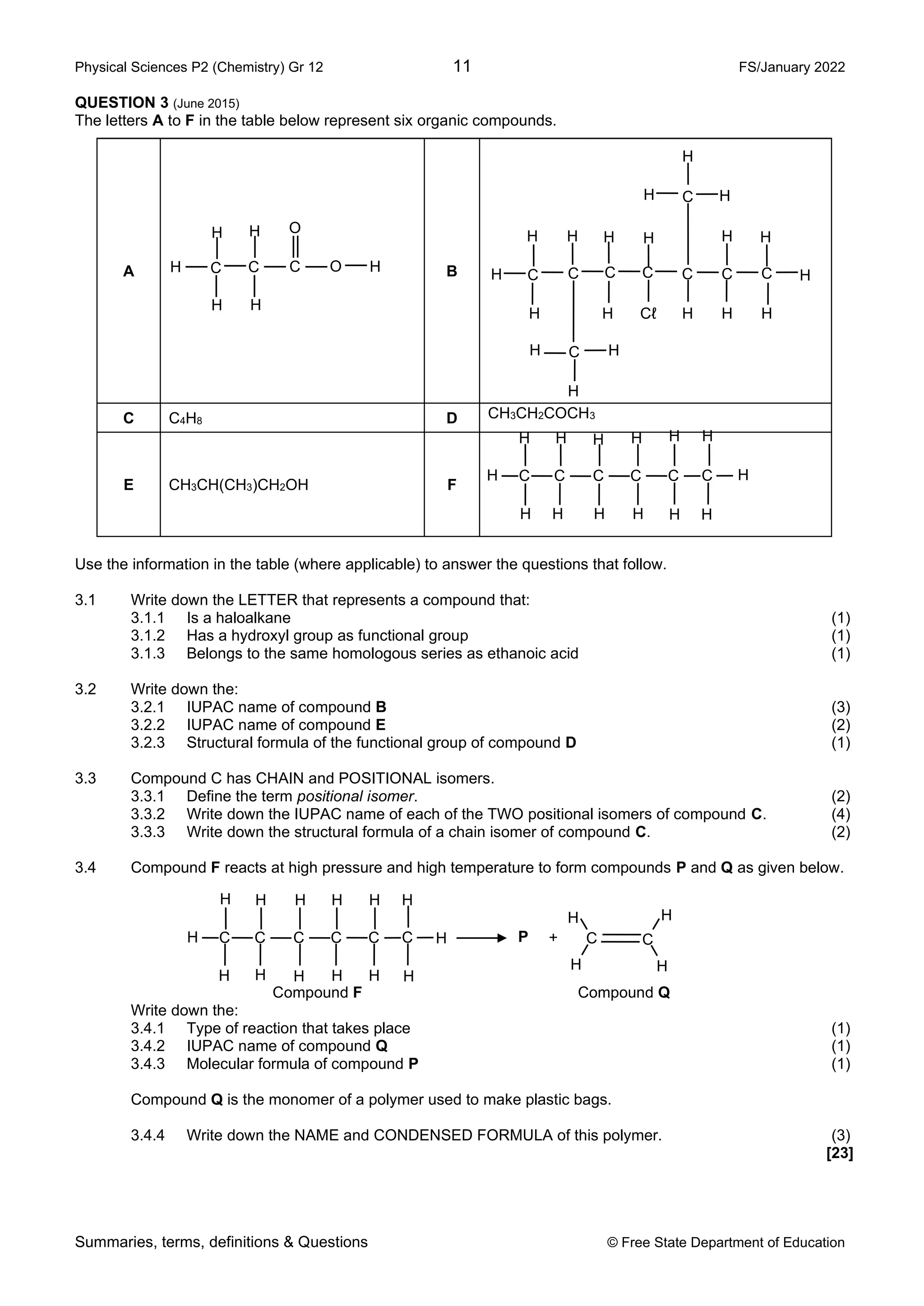 FS P2 COMBO MSTA LAST PUSH past exam papers. | PDF