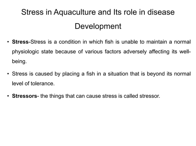FSP78-Stress-in-aquaculture.pdf | Endocrine and Metabolic Diseases ...