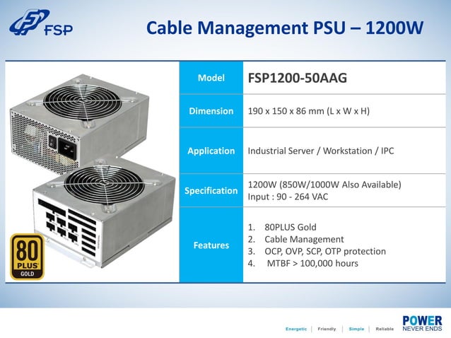 FSP Cable Management IPC PSU | PDF