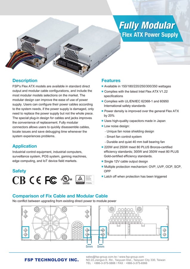 FSP Flex ATX power supply | PDF | Technology & Computing