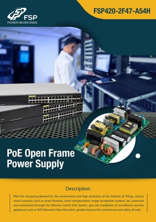 FSP open frame PoE Power Solutions | PDF
