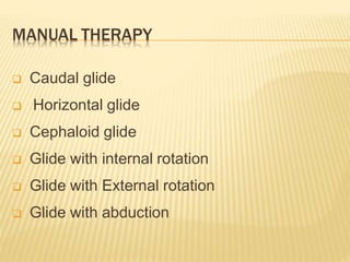 Frozen Shoulder Physiotherapy ppt | PPTX