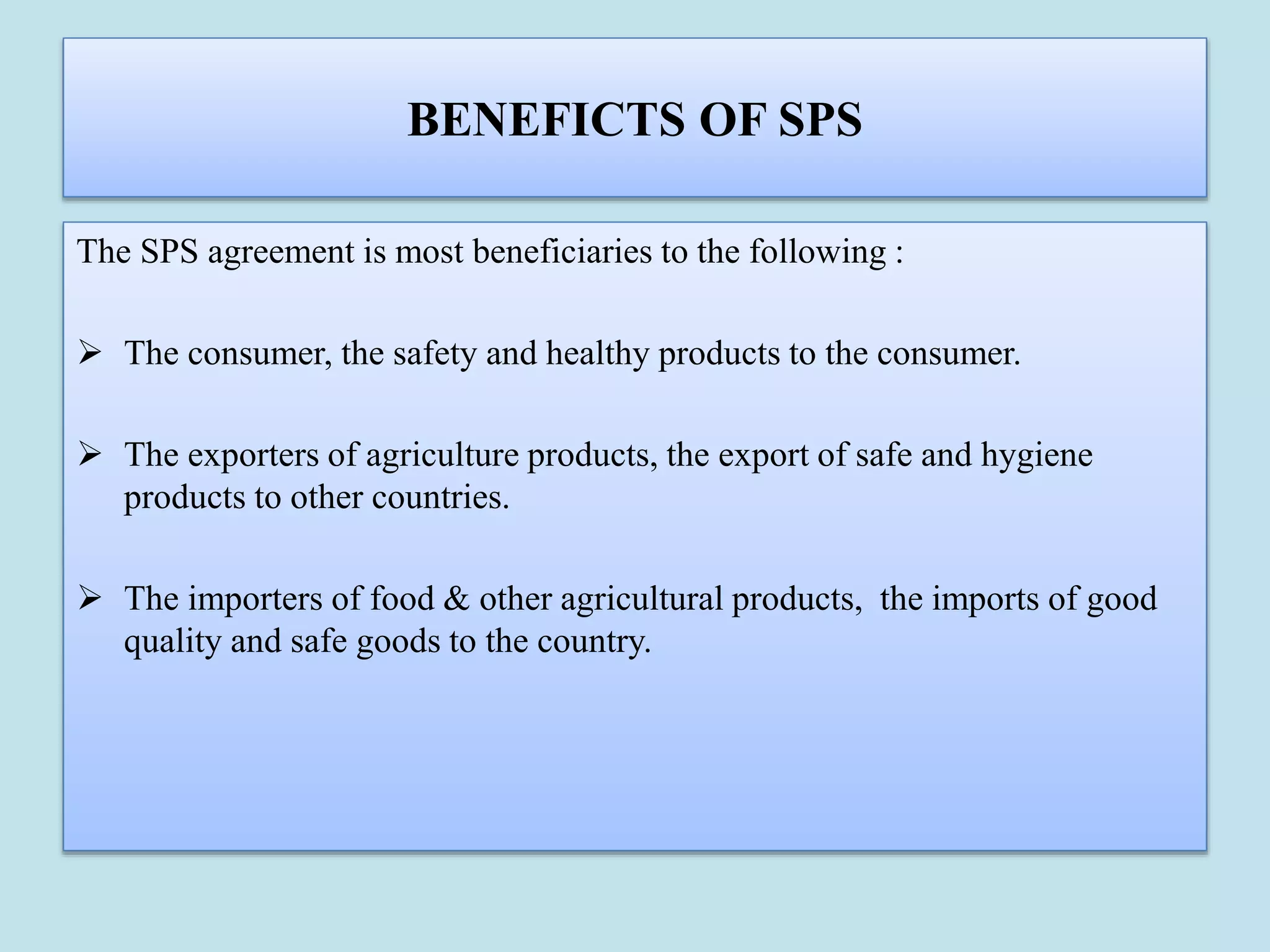 SANITARY AND PHYTOSANITARY MEASURES | PPTX