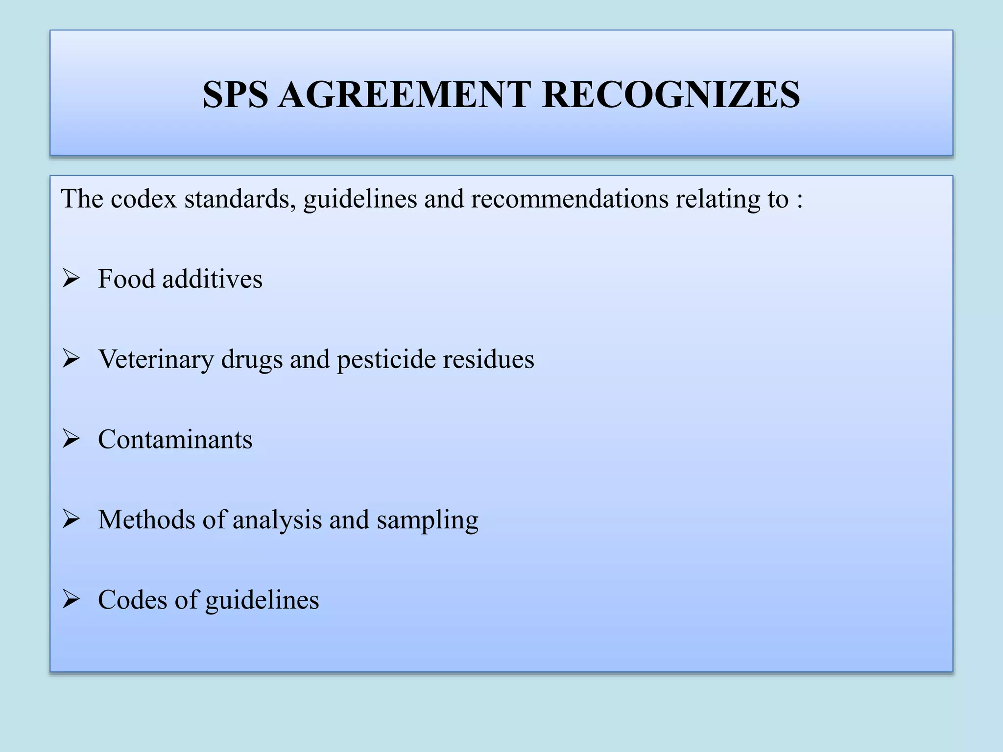 SANITARY AND PHYTOSANITARY MEASURES | PPTX