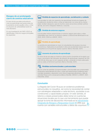 Retorno a clases: evidencia y experiencias regionales | PDF