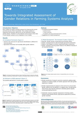Towards integrated assessment of gender relations in farming systems ...