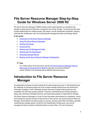 Fsrm step bystep_r2 | DOC | Operating Systems | Computer Software and ...