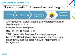IBM Finance Forum - Automatisera och förenkla skapandet av legala och ...
