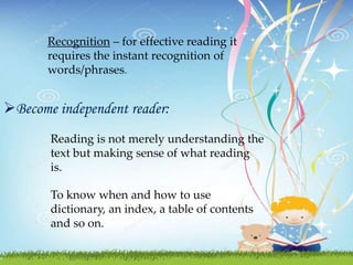 Sub-skills of Reading | PPTX