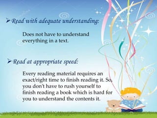 Sub-skills of Reading | PPTX
