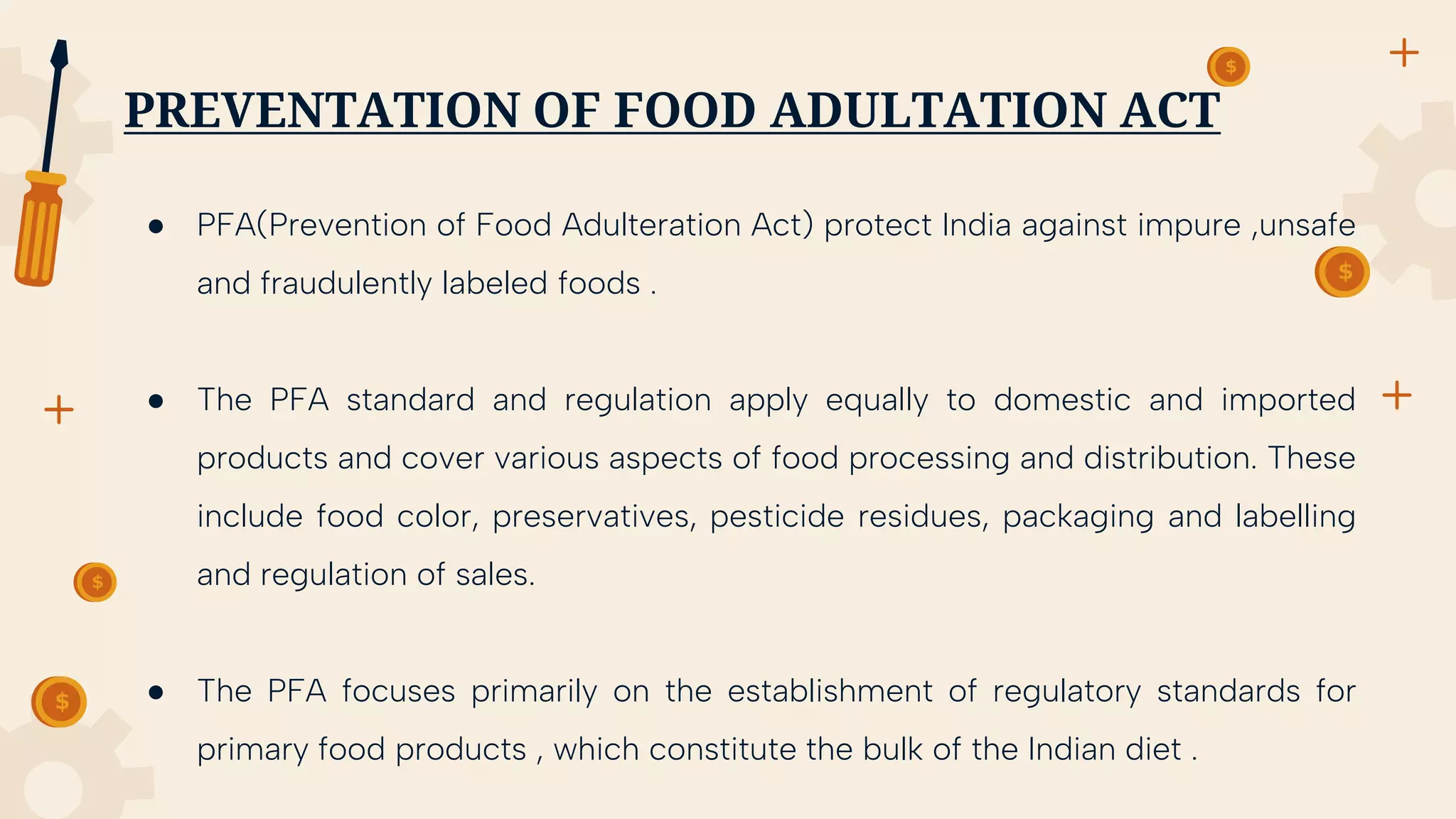 Food Safety and Standard Act.pptx | Food Industry | Industries
