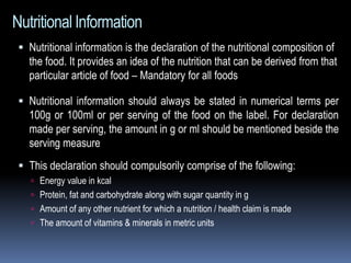 FSS Act on Labelling_2013 | PPT