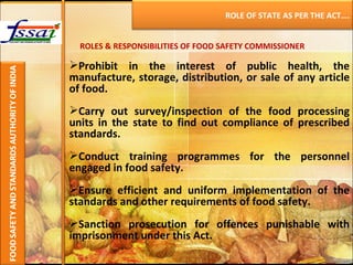 FSSAI Act - Presentation | PPT
