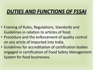 Fssai | PPTX