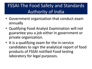 FSSAI exam How to prepare, Exam Criteria, Eligibility, Pattern. | PPTX ...