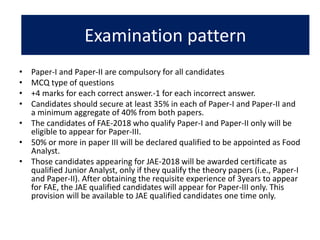 FSSAI exam How to prepare, Exam Criteria, Eligibility, Pattern. | PPTX ...