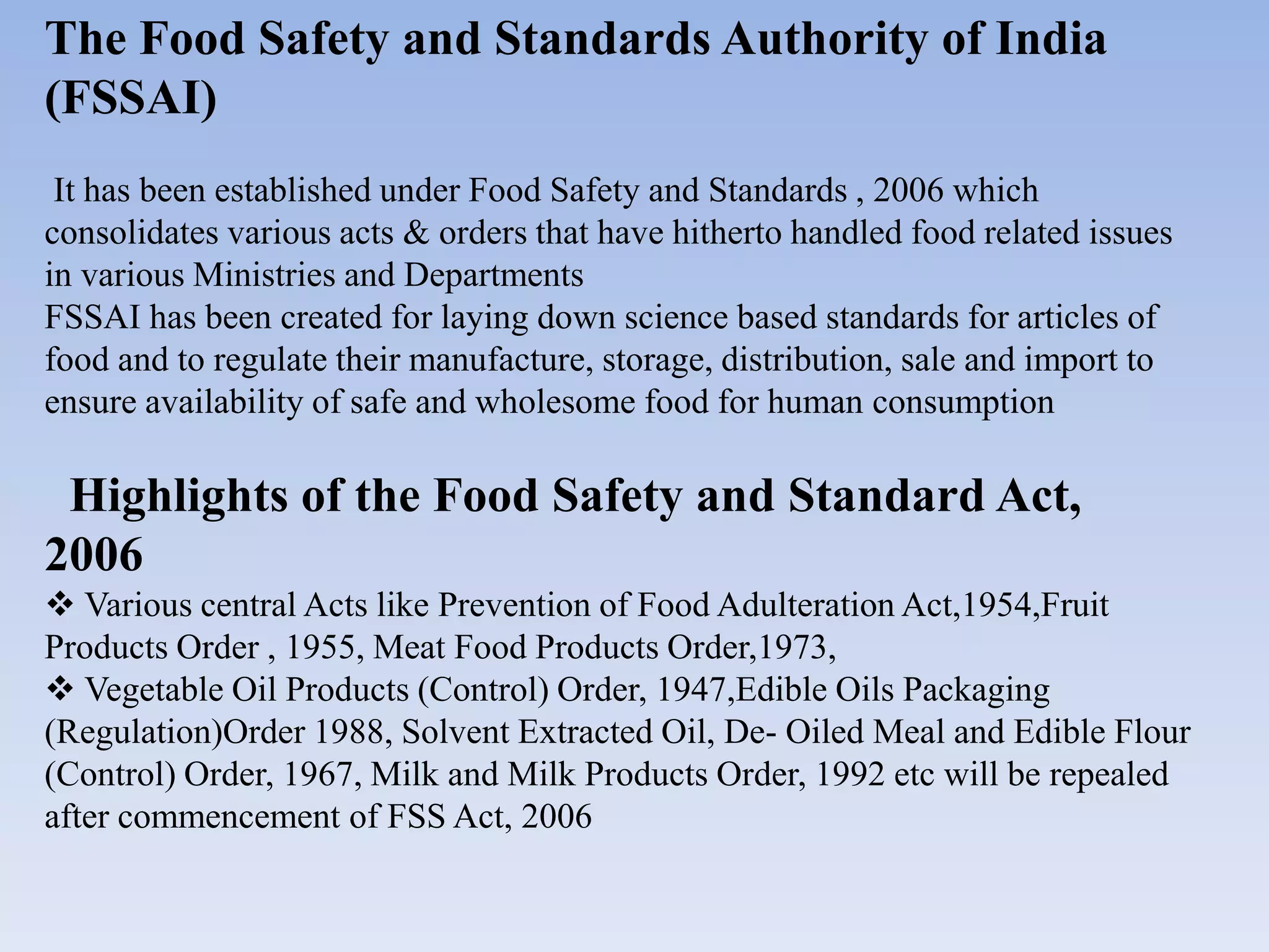 Fssai | PPTX