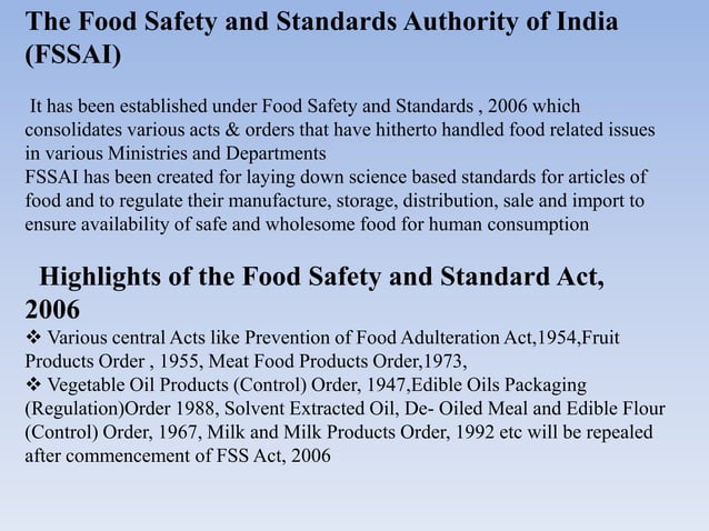 Fssai | PPTX
