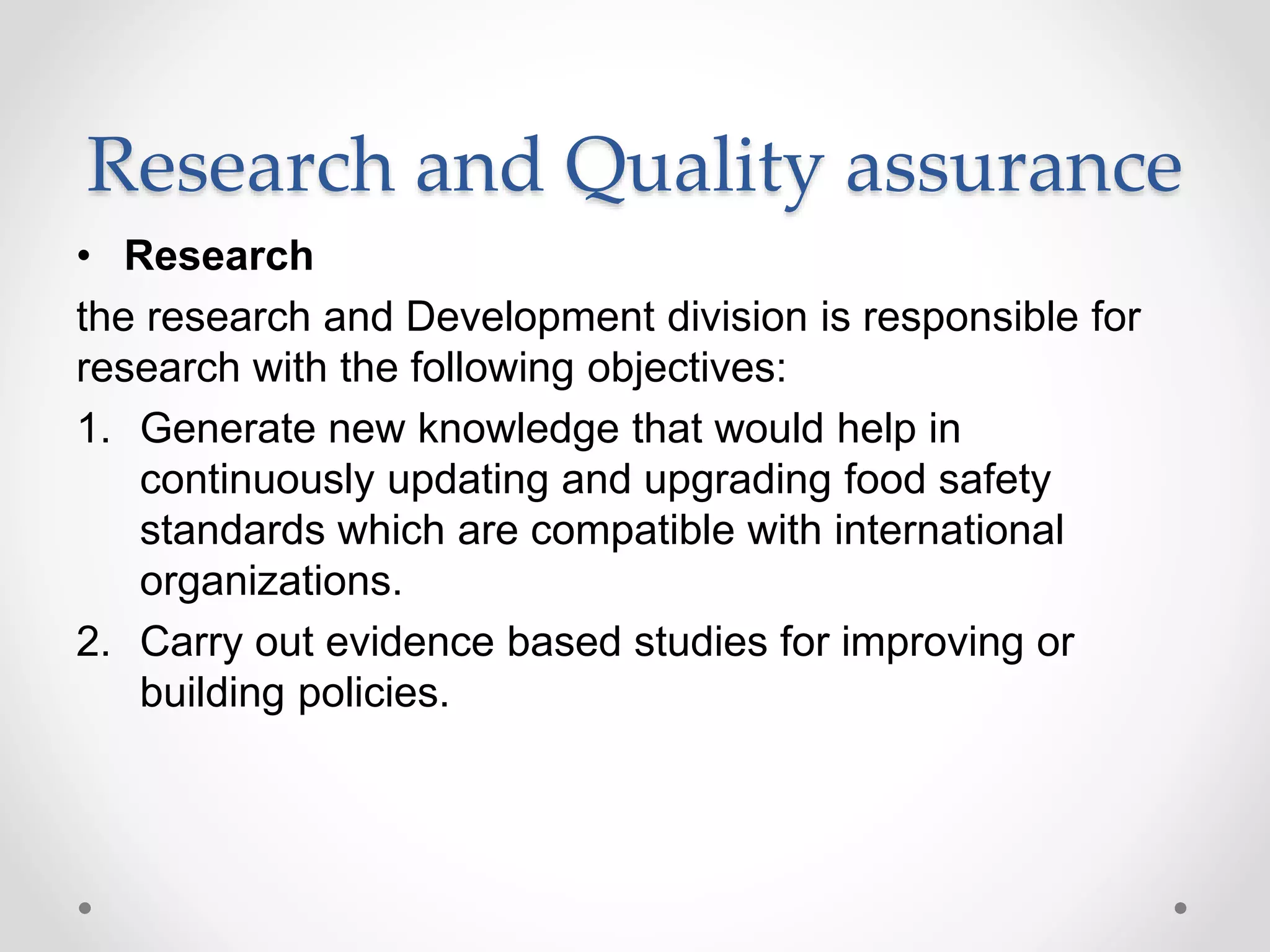 FOOD SAFETY STANDARDS AUTHORITY OF INDIA (FSSAI) | PPTX