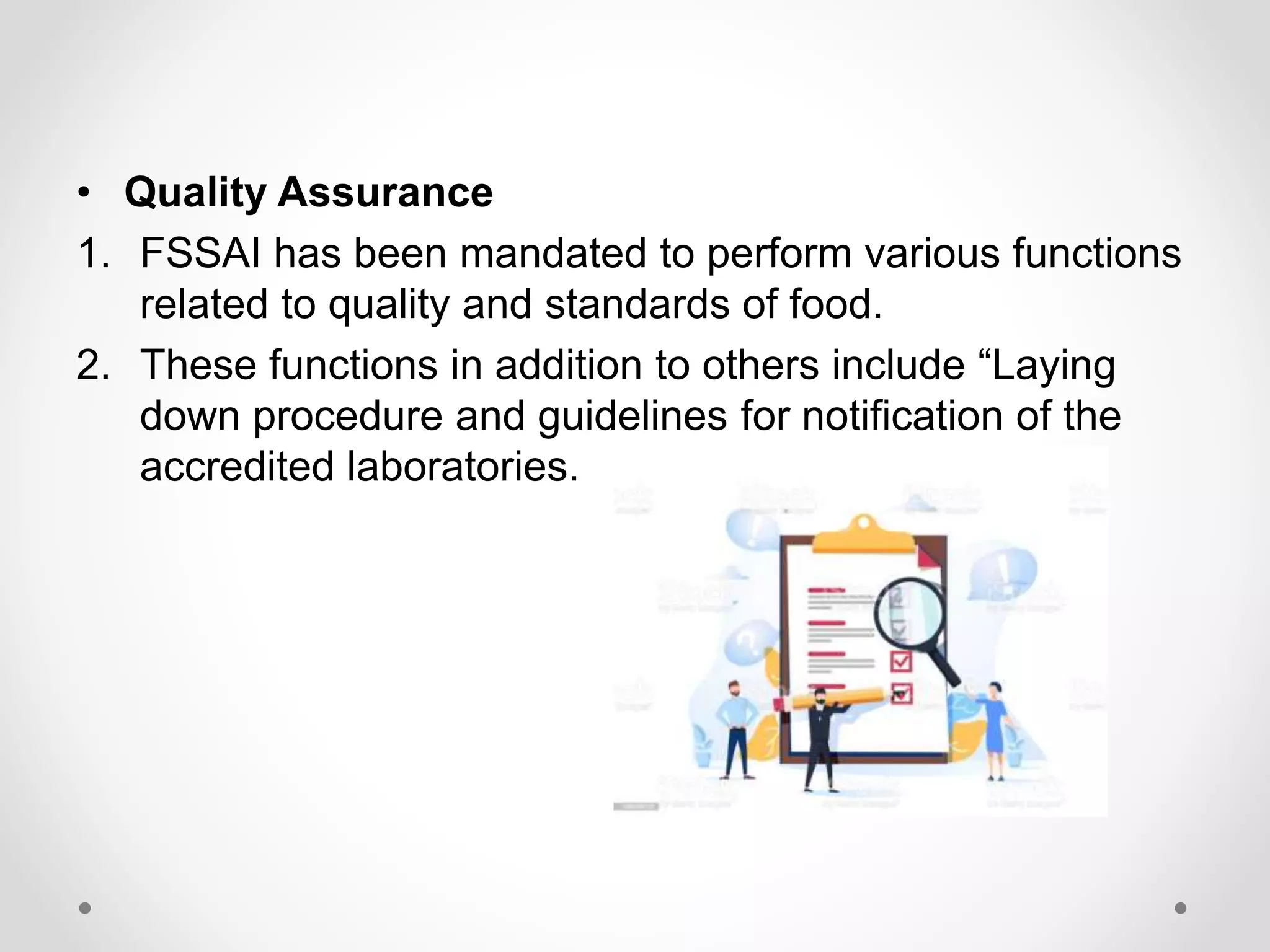 FOOD SAFETY STANDARDS AUTHORITY OF INDIA (FSSAI) | PPTX