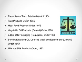 FOOD SAFETY STANDARDS AUTHORITY OF INDIA (FSSAI) | PPTX