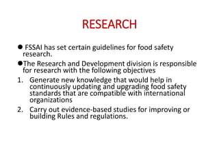 Food Standard Safety Authority in India | PPTX